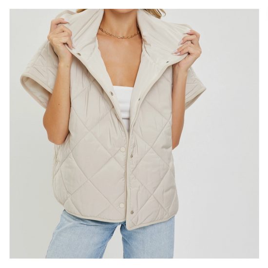 Quilted Padded Poncho – SHOP BIJOU