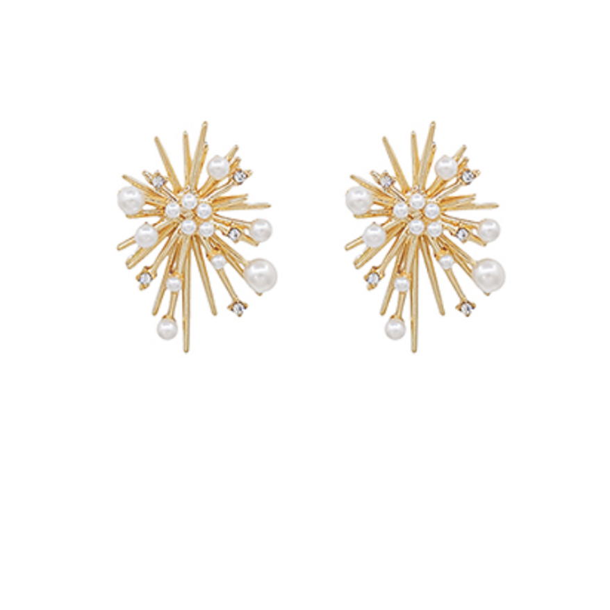 Multi Spike Pearl Earrings | SHOP BIJOU